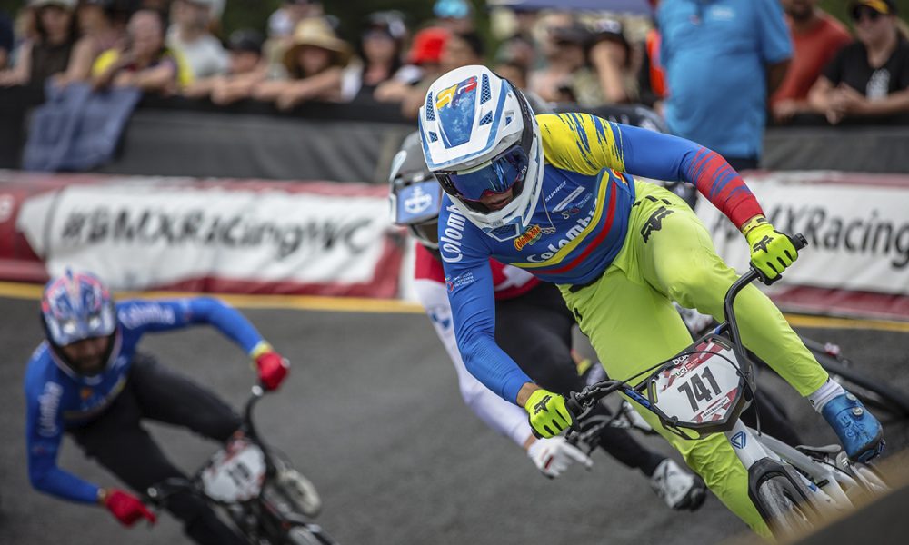 Arboleda y Carmona, en la final de la segunda ronda de las Copas Mundo UCI de BMX Racing 2024 ...